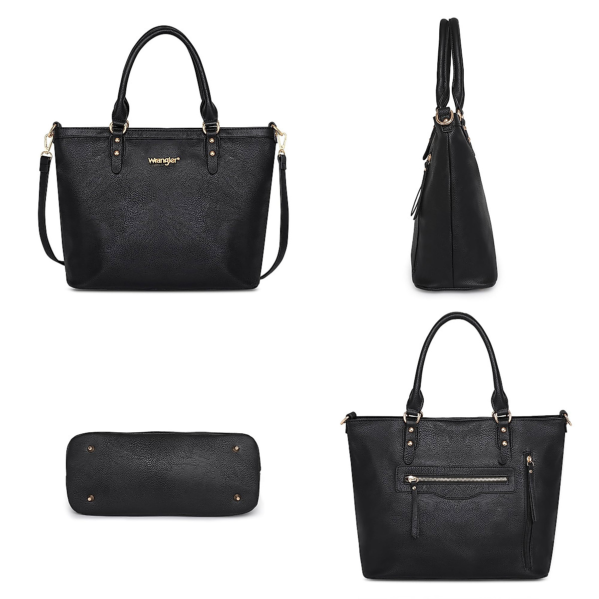 Montana West Tote Bag for Women Zipper Large Tote Purse Adjustable Strap Work Top Satchel Handbag Shoulder Hobo