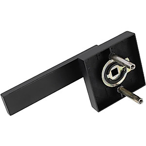 Probrico 4 Pack| Dummy Door Handles in Matte Black, Non-Turning Interior Door Levers, Heavy Duty Reversible Indoor Handles for Closet Pantry