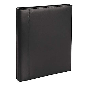 Office Depot® Brand Premium Leatherette Presentation Binder, 1" Rings, Black