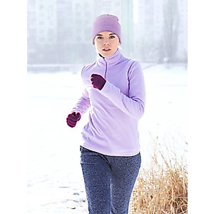 Blulu 4 Pieces Warm Full Face Cover Ski Winter Mask Balaclava Knit Full Face Mask for Men Women Outdoor Sports(Pink, Light Blue, Light Purple, Rose Red)