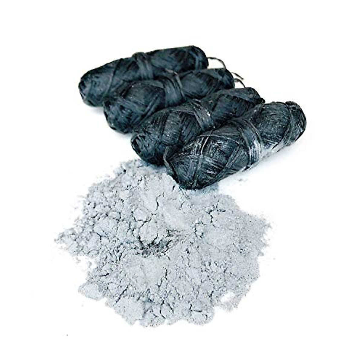 Vegan Biodegradable Bamboo Charcoal Dental Floss Refill Refill | Natural Candelilla Wax | 33yds x4 | Peppermint Essential Oil | Eco Friendly Zero Waste Oral Care | 4 Pack