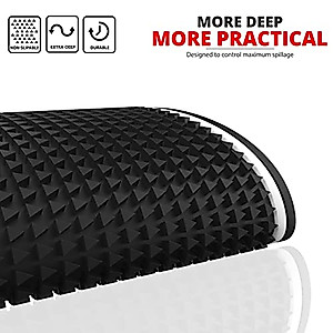 SupremeEight bar mats for countertop - Premium rubber bar mat for home bar, Extra large counter mat for kitchen, coffee, bars and restaurants 18" x 12", Set of 2