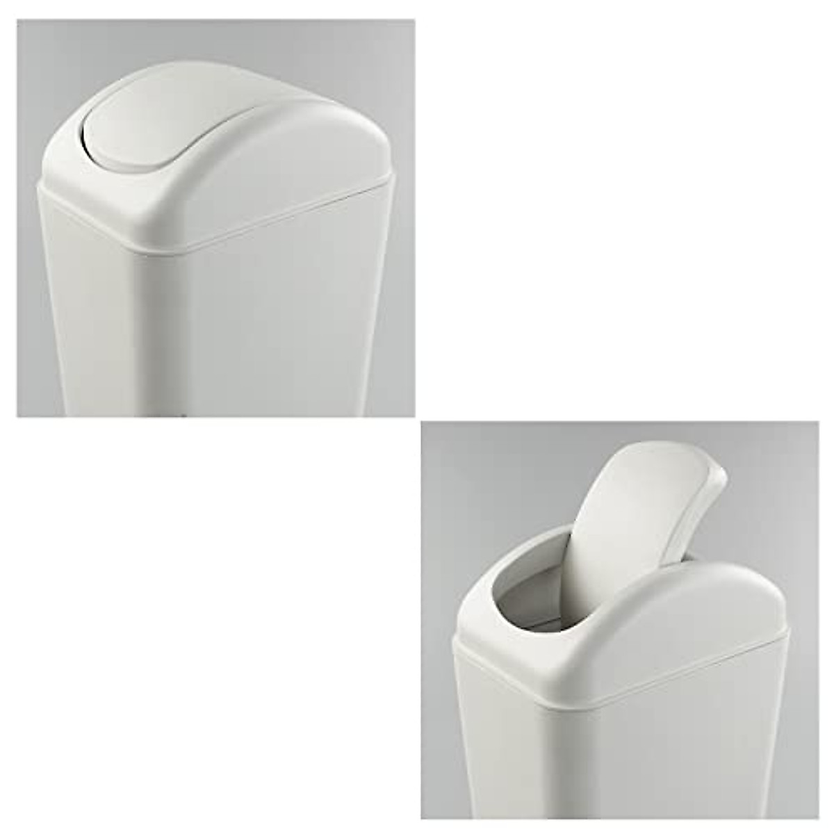 Farmoon Slim Trash Can, 14L Modern Swing Wastebasket Paper Dustbin/Waste Bin