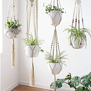 ZOENHOU 328 Feet 1/4 Inch White Natural Cotton Rope, Solid Clothesline Rope, Strong Bearing Hanging Rope Laundry Line Dryer Rope for Laundry Line, DIY Crafts, Art Projects, Garden Decor