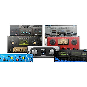 PreSonus AudioBox 96 Audio Interface Full Studio Bundle with Studio One Artist Software Pack with Mackie New! CR3-X BT Creative Multimedia Bluetooth Monitors and 1/4” Instrument Cables