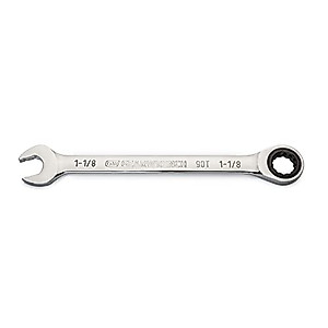 GEARWRENCH 1-1/8" 4 Degree Swing Arch 12 Point Ratcheting Combination Wrench - 86955