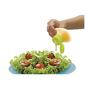 AKOAK 1 Pack Mini Silicone Sauce Extractor Leak Pproof Salad Ketchup Bottle Condiment Container Storage Tool Household Kitchen Vinaigrette Condiment Pot