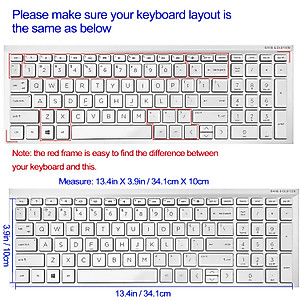 WSLUCKO Keyboard Cover for HP Envy x360 15.6''Series/HP Pavilion 15/ HP Pavilion x360 15.6” Series/HP Envy 17 17.3" Series/HP Laptop 15t 17t 17-ca0011nr 17-by0040nr, Peony