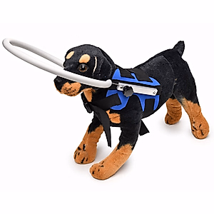 GabeFish Ring Harness for Blind Dog, Lightweight Blind Ring for Pets, Blind Dog Bumper, Bump Guard for Blind Dogs Blue Medium