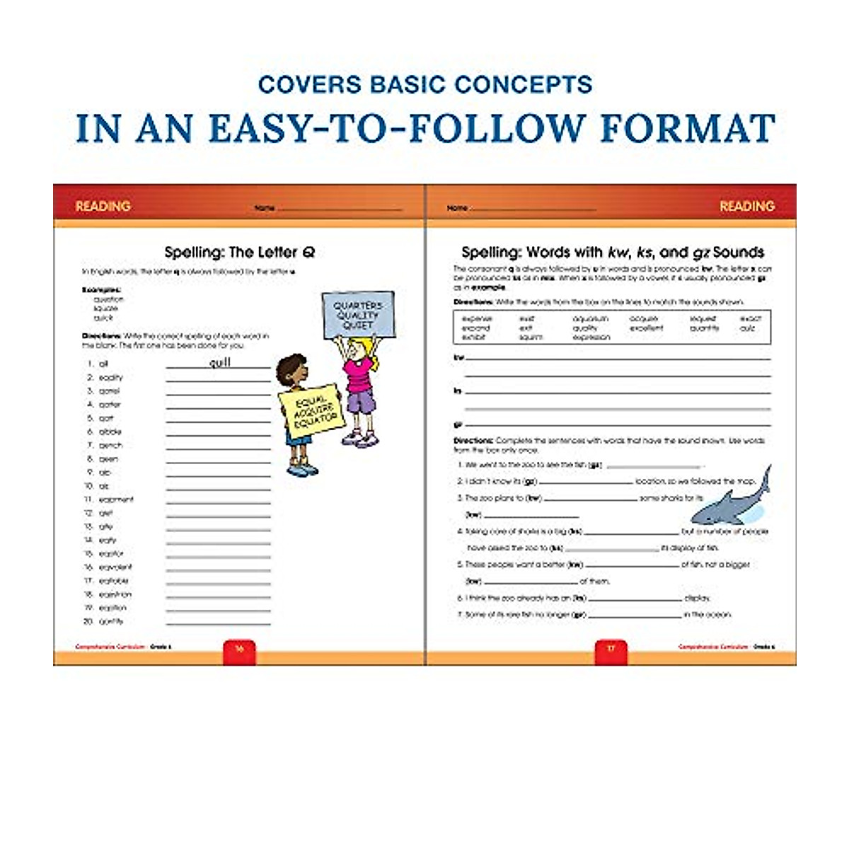 Carson Dellosa Comprehensive Curriculum of Basic Skills 6th Grade Workbooks All Subjects for Ages 11-12, Math, Reading Comprehension, Writing, Grammar, Fractions, Geometry, Grade 6 Workbooks (544 pgs)