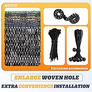 Cool Area 55% 6.5ft x10ft Sunblock Shade Cloth Cover Mesh UV Resistant Net for Garden Flower Plant Greenhouse, Black