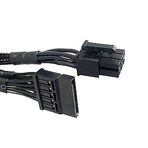 GinTai SATA Driver Power Cable Replacement for 6 pin to 3X EVGA Super NOVA 450-850 G2 B3 G3 G5 P2 B2 80 Plus (53.5cm)