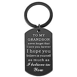 Mens Stocking Stuffers for Men Adults Stockings Stuffer Teen Girls Boys Teenage Stockings Stuffer Grandson Gift Keychain from Grandma Grandpa Never Forget That I Love You Forever for Teen Boys Kids