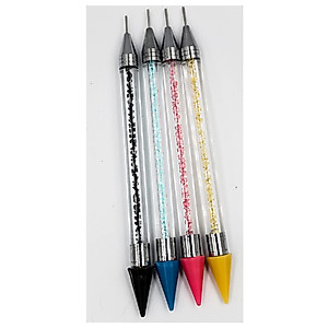 HANRUO DIY Diamond Painting Pen Tool Accessories Rhinestones Pictures Double Head Diamond Embroidery Point Drill Pen Gift (Color : Style J)