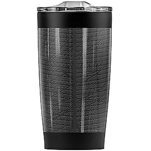 Justice League Movie Batman Chest Logo Stainless Steel Tumbler 20 oz Coffee Travel Mug/Cup, Vacuum Insulated & Double Wall with Leakproof Sliding Lid