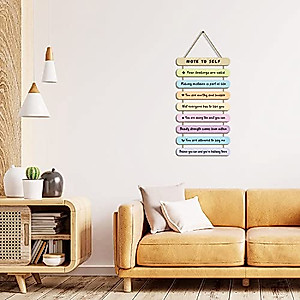 Positive Affirmations Wall Decor,Therapy Office Wall Decor for Women,Inspirational Wall Art Quotes Gifts Mental Health Awareness for Bedroom Living Room Classroom Counseling