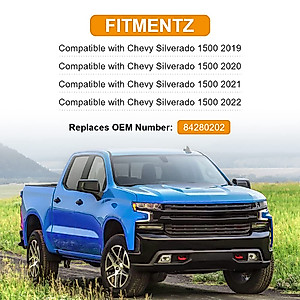 JDMON Compatible with Front Bumper Tow Hook Chevy Silverado 1500 Chevy Silverado 1500 2019 2020 2021 2022 Replaces 84280202 2Pcs (Red)