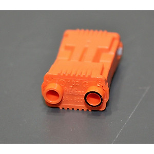 IDEAL Electrical 30-352J 14-12 AWG Luminaire Disconnect, 2-Wire, 6 Amp/600V Max, Orange, Screw Terminal, Screw Connector, Nylon