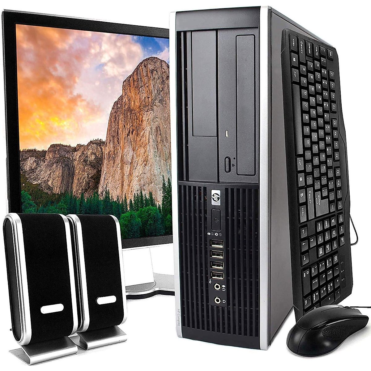 HP Desktop Core 2 Duo 2.6GHz - New 4GB Memory - 500GB HDD - Windows 10 Home Edition - 19" Generic Monitor, NEW Keyboard, Mouse, WiFi Sold (Renewed)