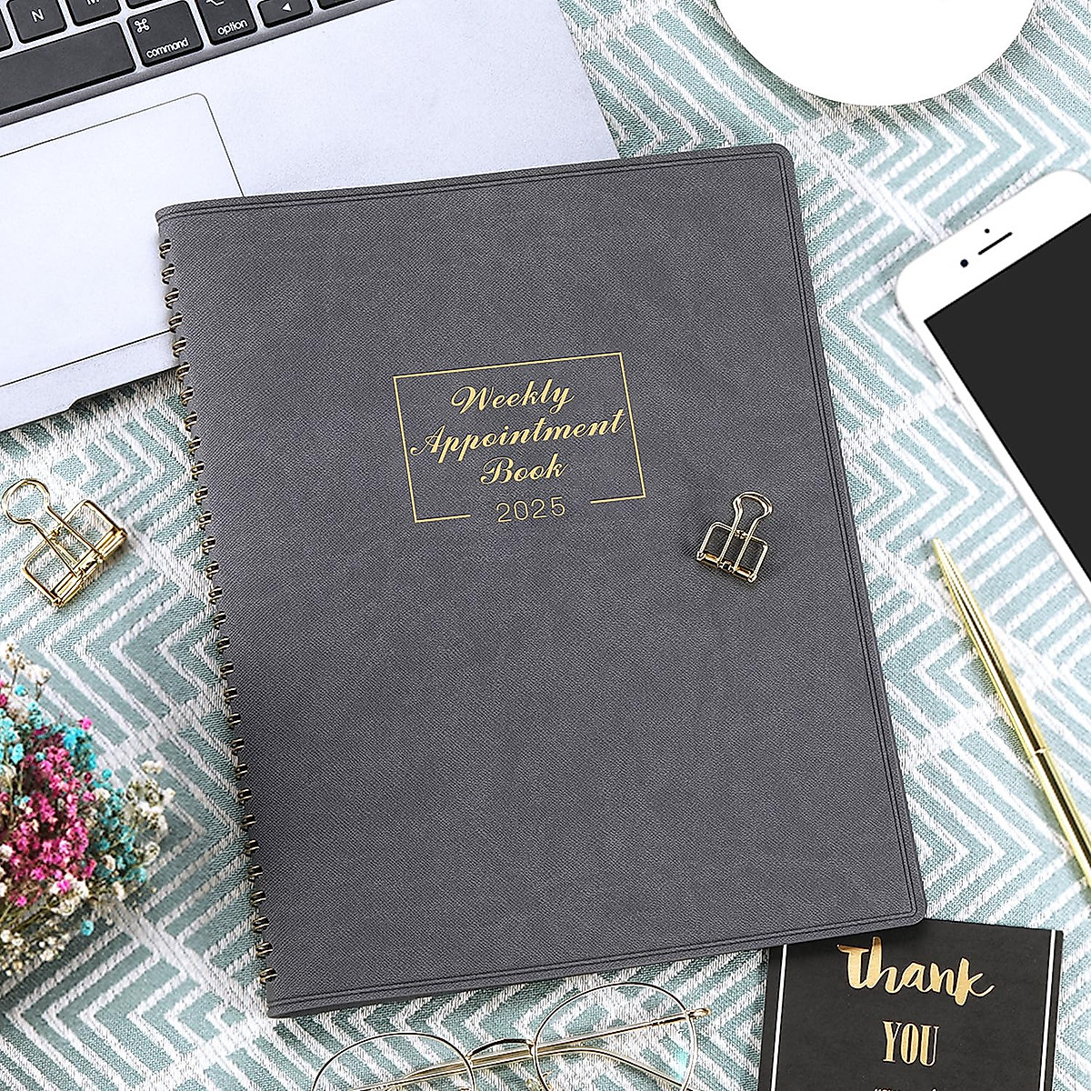 2023 Weekly Appointment Book - Daily Hourly Planner 2023, January 2023- December 2023, 8.4" x 10.6", 15-Minute Interval, Flexible Soft Cover, Twin-Wire Binding, Perfect for Your Life