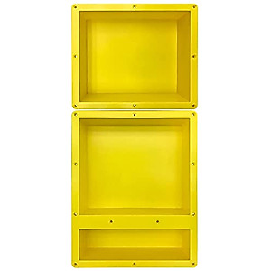 Uni-Green Tile Shower Niche 16"X34",Recessed Shower Shelf-Yellow