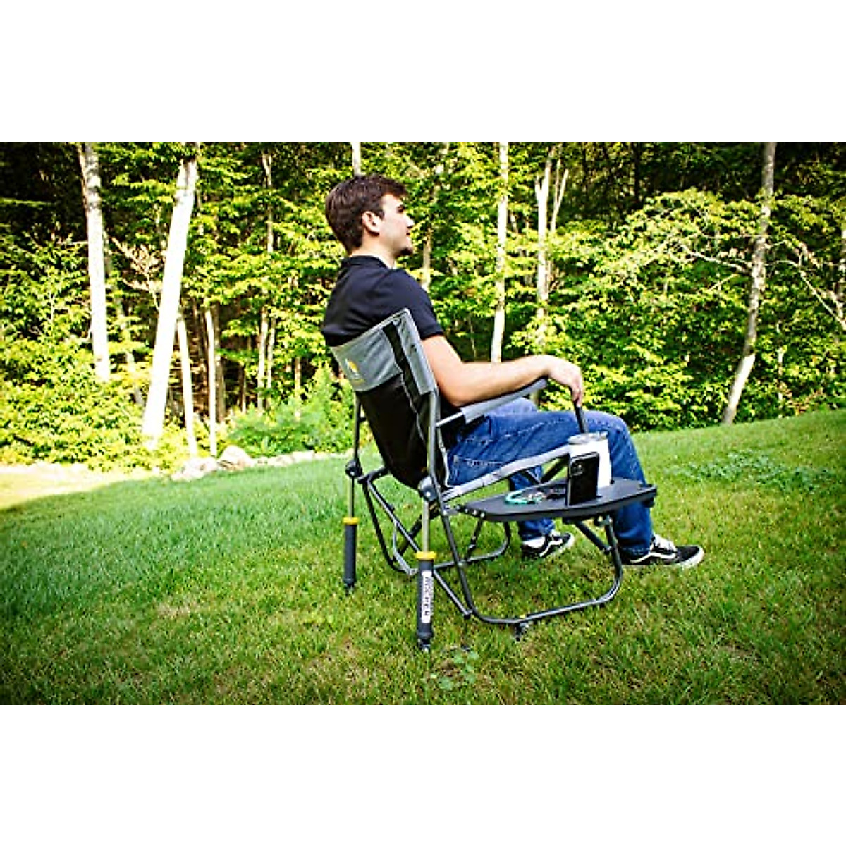GCI Outdoor 371147 Freestyle Rocker with Side Table, Regular