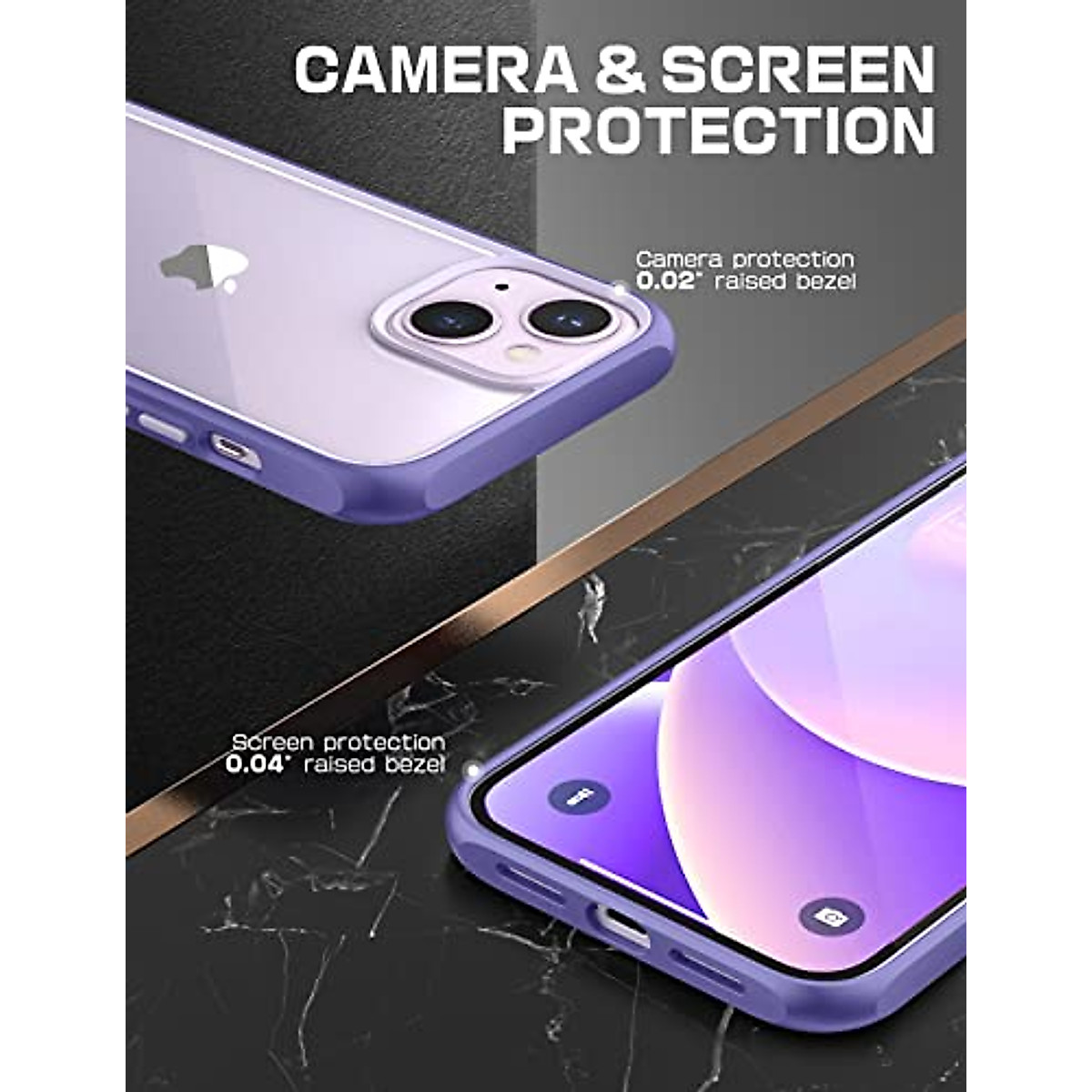 SUPCASE Unicorn Beetle Style Series Case for iPhone 14 / iPhone 13 6.1 Inch, Premium Hybrid Protective Slim Clear Case (Mauve)