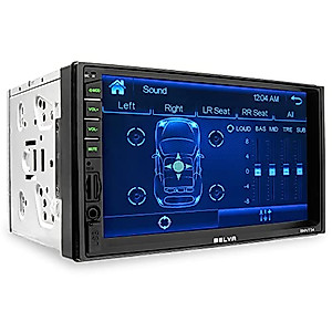Belva BMV734 7" Double DIN Touchscreen Mechless Car Stereo Receiver
