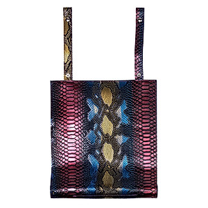 Cusdie 2 in 1 Dice Rolling Mat & Zippered Dice Holder DIce Tray- Compatible with DND Polyhedral Dice Dungeons and Dragon (Colorful Dragon Scale)