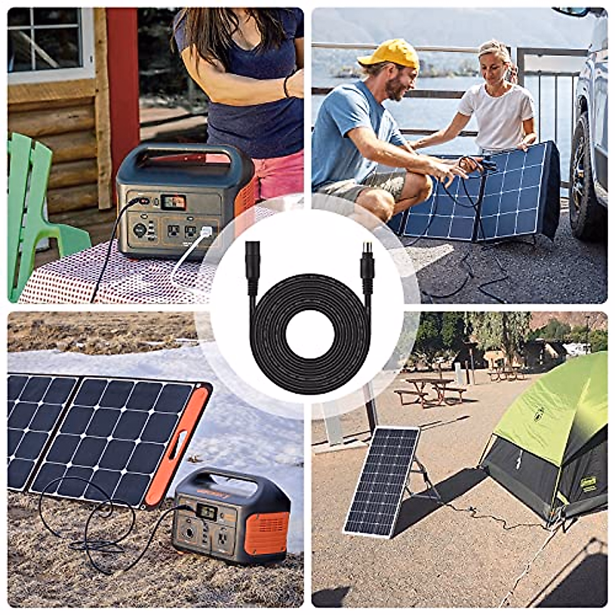 8mm Extension Cable - iGreely 10Ft 3M DC 8mm Cord Compatible with Jackery Goal Zero for Solar Generator Portable Power Station and Solar Panel 14AWG…