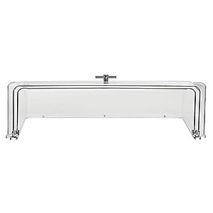 HUBERT Rolltop Chafer Cover Full Size Polycarbonate - 21 1/4 L x 13 1/4 W x 7 1/2 H