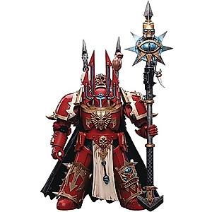 JoyToy Warhammer 40K: Chaos Space Marines Crimson Slaughter Sorcerer Lord in Terminator Armour 1:18 Scale Figure