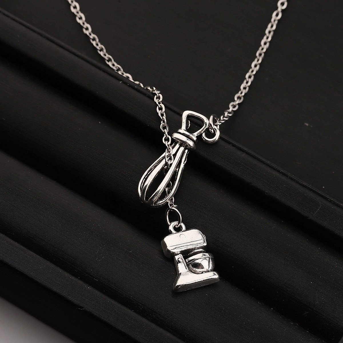 Baker Gift Baker Pendant Necklace Whisk Egg Beater Pendant Charm Baker Gift for Women Mom
