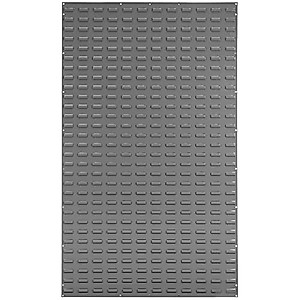 Akro-Mils 30161 Louvered Steel Wall Mount Panel Garage Organizer for Hanging AkroBins Storage Bins, 36-Inch W x 61-Inch H, Grey, Single