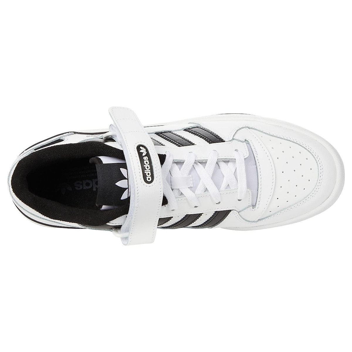 adidas Men's Forum Low Sneaker, White/White/Black, 11