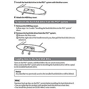BIPRA Sony PlayStation 3 PS3 500GB Hard Drive Kit Inc Mounting Bracket Caddy Cradle Super Slim with HDD - Include Mounting Bracket and Hard Drive - Exclusive from Limited with 1 Year Warranty (500GB)