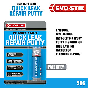 Evo-Stik 30812665 50 g Plumbers Mait Quick Leak Repair Putty Sealant - Brown
