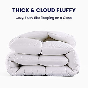 SLEEP ZONE Twin Size Cotton Mattress Pad, Soft Fluffy Cotton Top Mattress Topper, Machine Washable Mattress Protector Cover Fits 8-21 inch Deep Pocket, Twin