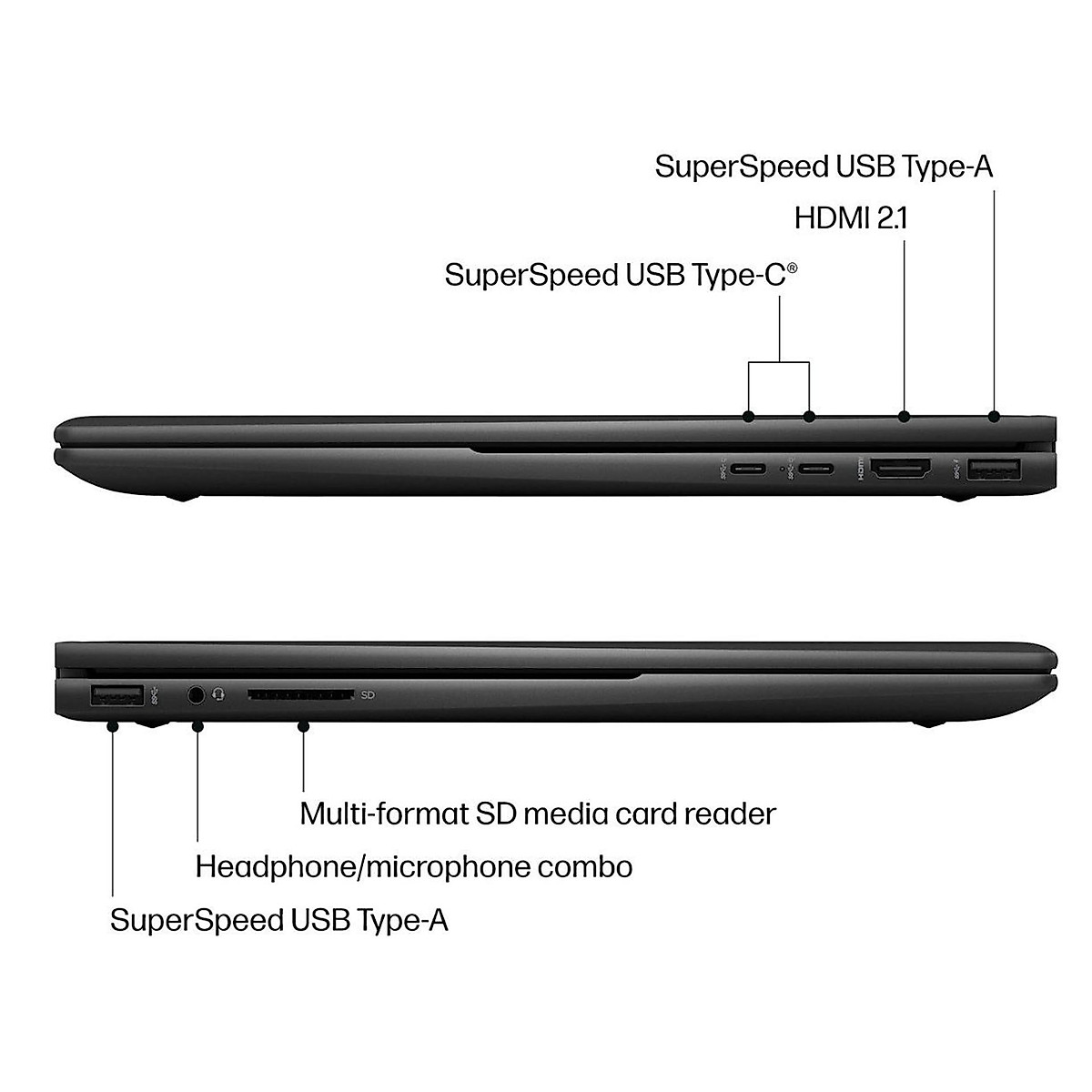 HP 2023 Newest Upgraded ENVY x360 Touch-Screen Laptops for College Student & Business, 15.6" FHD Computer, AMD Ryzen 5 5625U, 32GB RAM, 1TB SSD, Fast Charge, Webcam, Windows 11, LIONEYE HDMI Cable