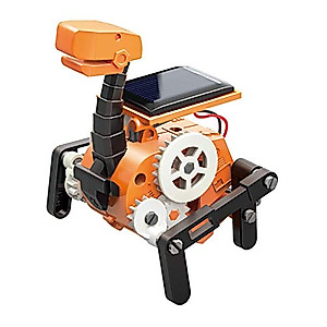 Thames & Kosmos SolarBots: 8-in-1 Solar Robot STEM Experiment Kit | Build 8 Cool Solar-Powered Robots in Minutes | No Batteries Required | Learn About Solar Energy & Technology | Solar Panel Included