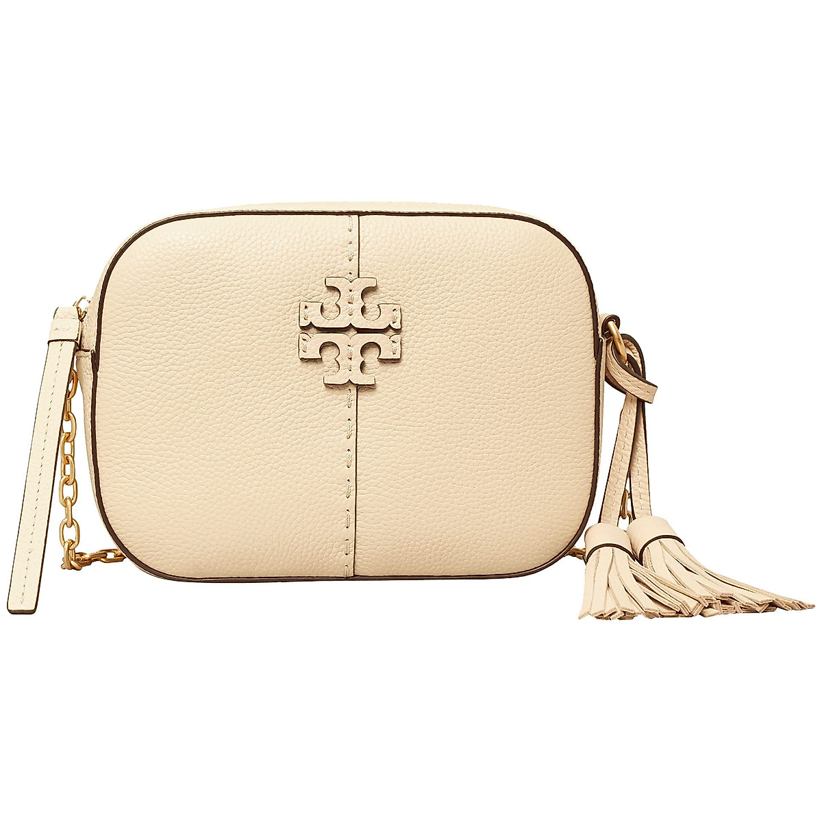 Tory Burch Women's Mcgraw Camera Bag, Brie, Off White, One Size