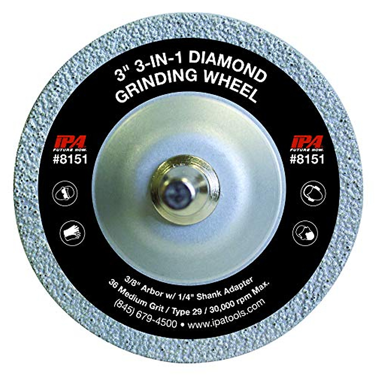 Innovative Products Of America - 3 3-In-1 Diamond Grinding Wheel (8151), One Size