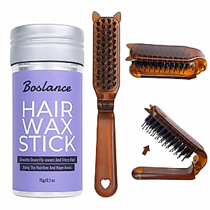 Boslance Hair Wax Stick - Smoothing Pomade for Flyaways, Women, Kids, and Slick Hairstyles