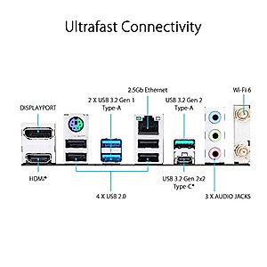 ASUS Prime Z790-P WiFi D4 LGA 1700(Intel® 12th&13th Gen) ATX Motherboard (PCIe 5.0,DDR4,14+1DrMOS,3X M.2,WiFi 6, Bluetooth v5.2,2.5Gb LAN, Front Panel USB 3.2 Gen 2 USB Type-C®, Thunderbolt™ 4/USB4)