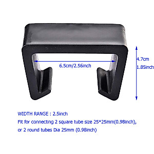 Wicker Patio Furniture Clips, Chair Couch Clip Sectional Connector for Outdoor Garden Rattan Aligment Rattan Furniture Clamps,Large 6Pieces