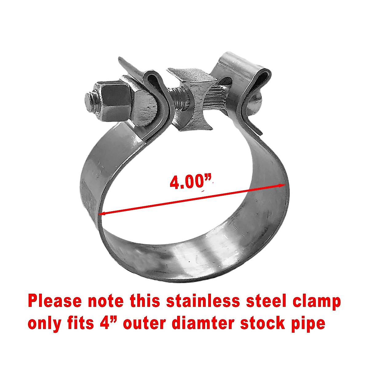 4 inch Inlet to 6 inch Outlet 15 inch Overall Length NETAMI Diesel Exhaust Tip Stainless Steel High Temperature Black Ceramic Coated Clamp-on Rolled Edge Single Wall Overall Length: 15"