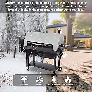 Stanbroil BBQ Pellet Grill Thermal Insulation Blanket Replacement for Camp Chef 36" Smokepro Pellet Grills