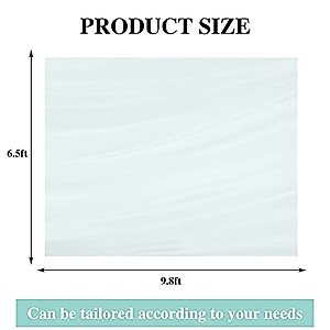 SHANGXING 2 Pack Greenhouse Clear Plastic Film-6.5 x 9.8 Ft Polyethylene Greenhouse Plant Cover Sheeting UV Resistant for Horticulture,Garden and Agriculture (2pcs)
