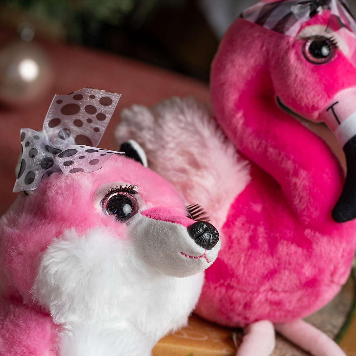 The Petting Zoo, Lash'z Flamingo Stuffed Animal, Gifts for Girls, Flamingo Plush Toy 14 inches
