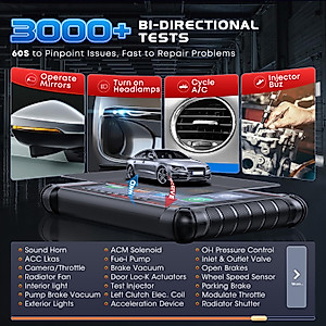 Autel MaxiCOM MK900-BT Scanner: 2024 Bidirectional Tool Up of MK900 MX900 MS906 MK808BT PRO MK808S MX808S MK808Z, DOIP CANFD, 40+ Services, 3K+ Active Tests, OE All Sys, FCA Renault SGW, BT506 Support